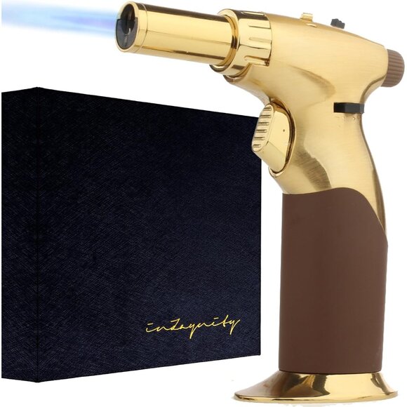 inzaynity | Kitchen | Dual Flame Butane Torch Gun Refillable Luxury ...